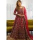 Fuchsia Purple Peony Gown