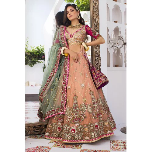 Crayola Copper Daphne Lehenga